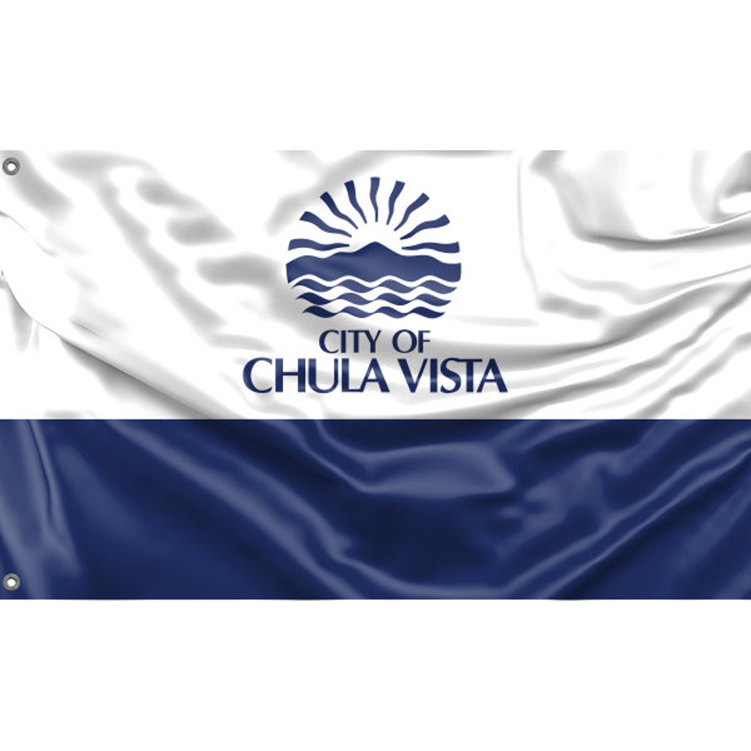 Chula Vista, California USA Flag Unique Print, 3x5 Ft / 90x150 Cm Size ...