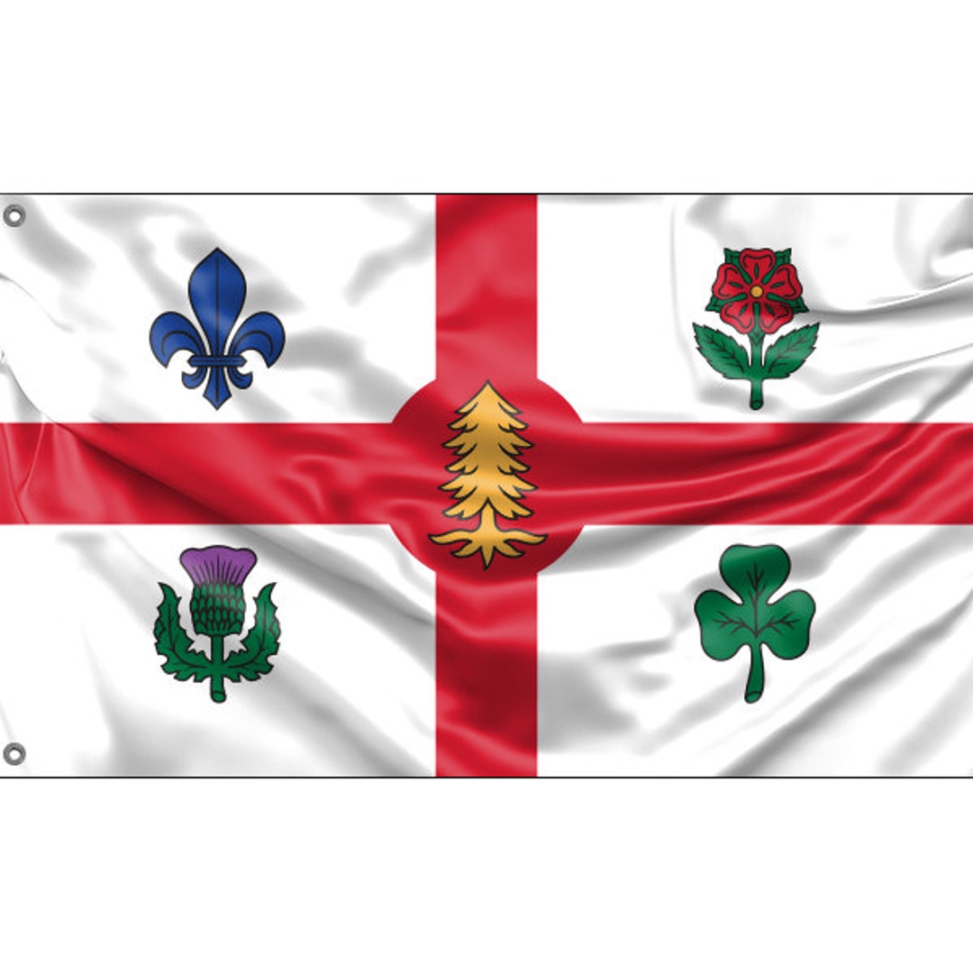 Drapeau de Montréal Québec Canada impression unique taille - Etsy France