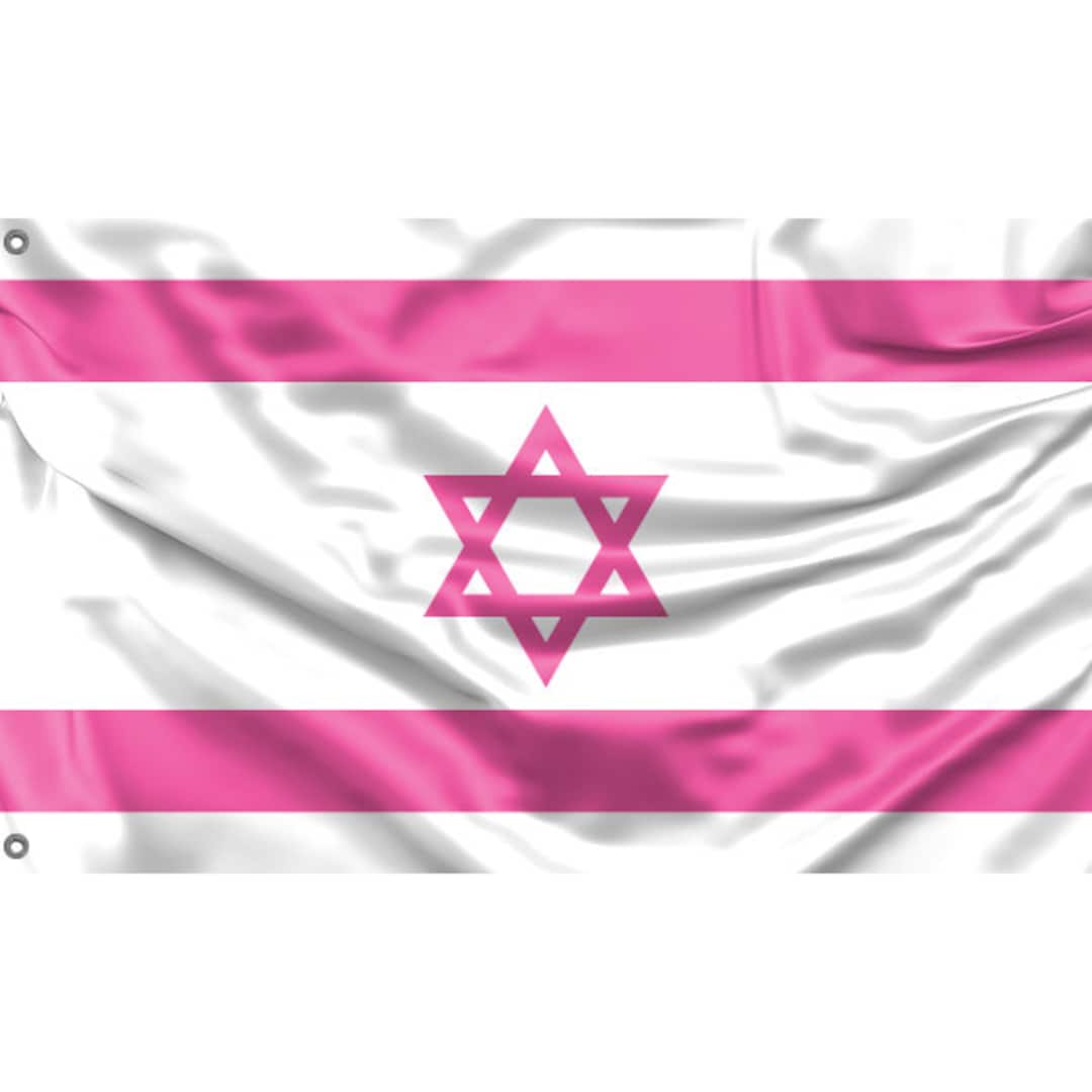 Pink Flag of Israel Unique Design Print High Quality Materials Size 3x5 ...