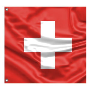 Switzerland Square Flag | Unique Design Print | High Quality Materials ...