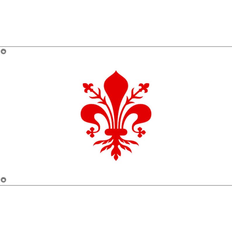 Flag of Florence Italy Unique Design Print Hiqh Quality - Etsy
