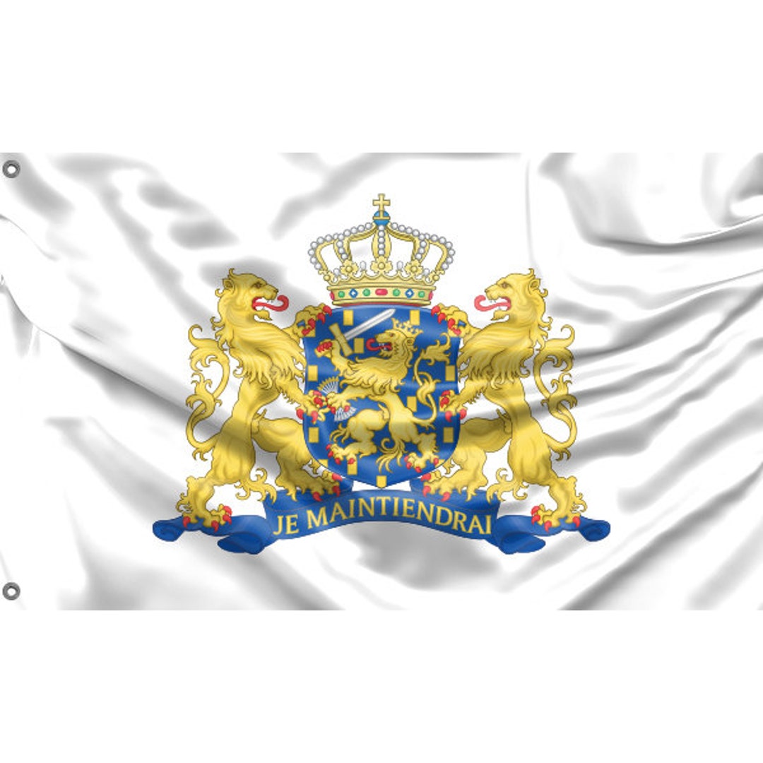 Netherlands National Emblem Flag Unique Design Print Hiqh Quality ...