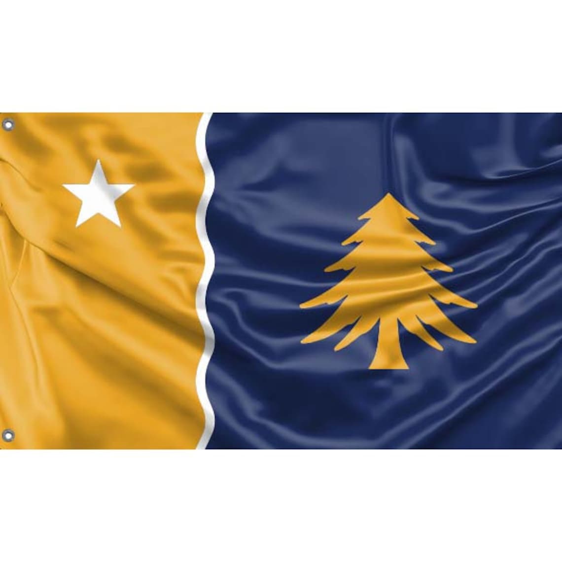 Redesigned Massachusetts State Flag | Unique Design Print | High ...