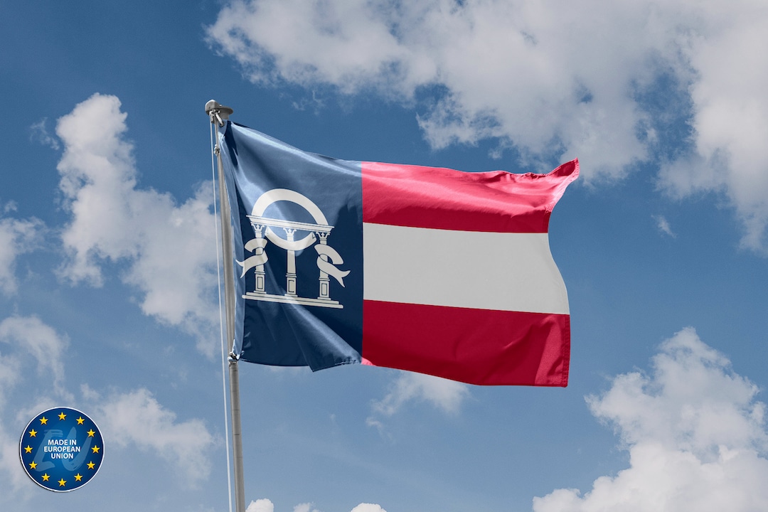 Redesigned Georgia State Flag | Unique Design Print | High Quality ...