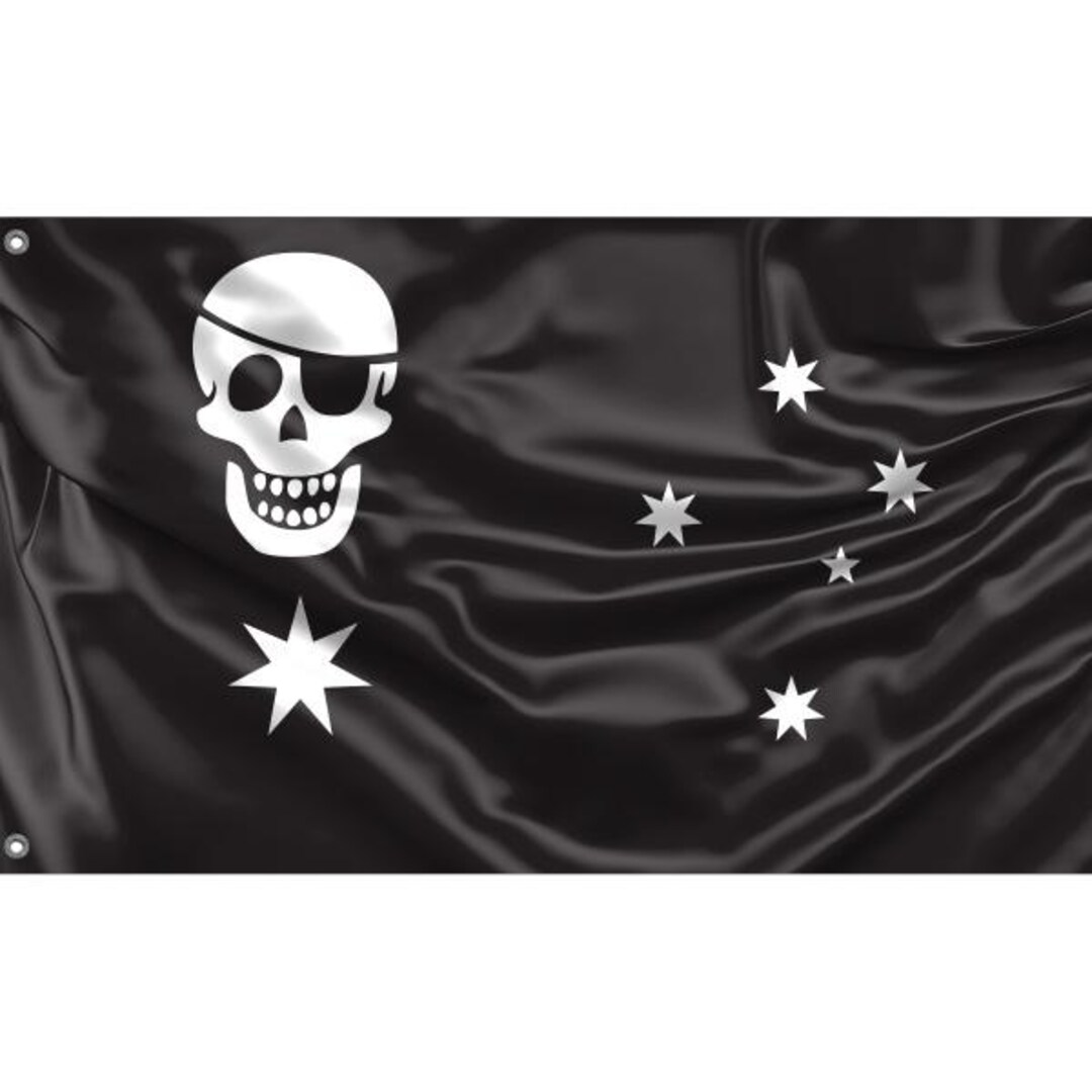 Australia Pirate Flag the Pirate Project Unique Design Print High ...