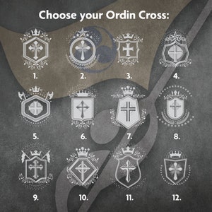 Medieval Style Personalized Family Banner Wall Hanging With Ordin Cross ...