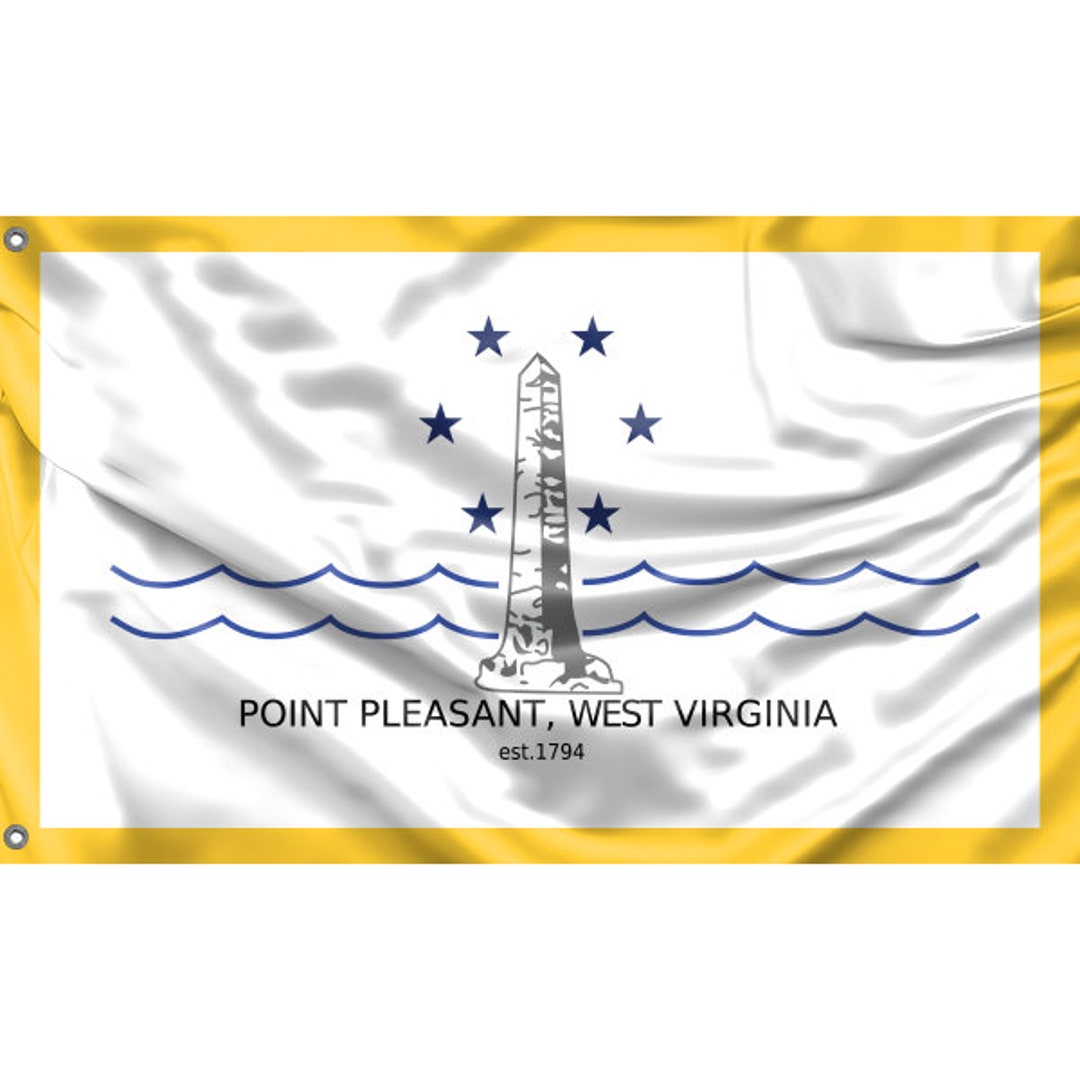 Flag of Point Pleasant, West Virginia, USA, Unique Print, 3x5 Ft ...