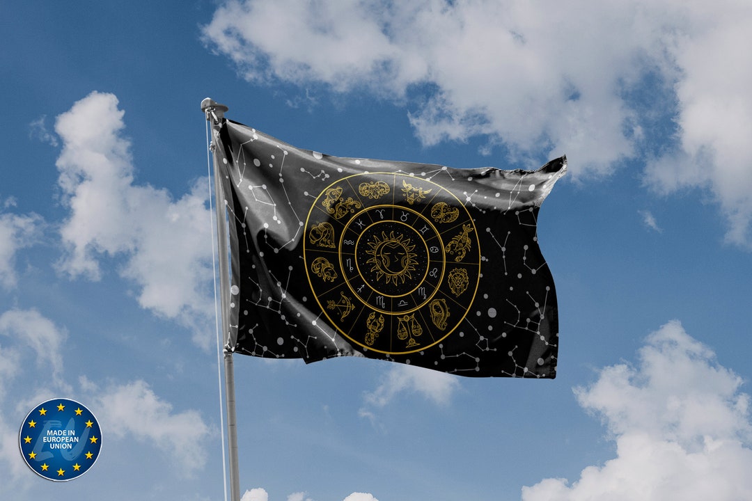 Zodiac Signs Flag | Unique Design Print | Hiqh Quality Materials | Size ...
