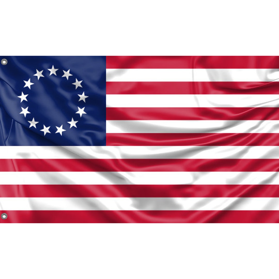 Betsy Ross 13 Star Flag Unique Design Print Hiqh Quality Materials 5 ...
