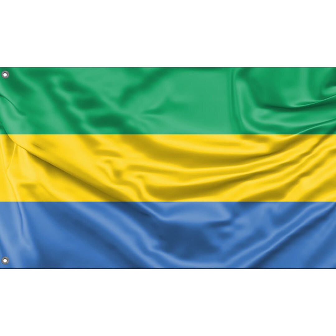 Flag of Gabon Unique Design Print High Quality Materials - Etsy