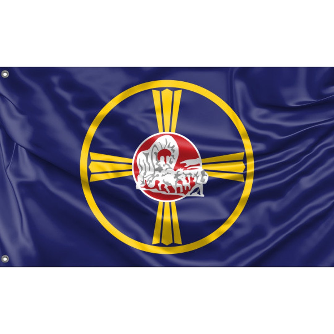 Omaha Flag, Nebraska USA Unique Design Print Hiqh Quality Materials ...