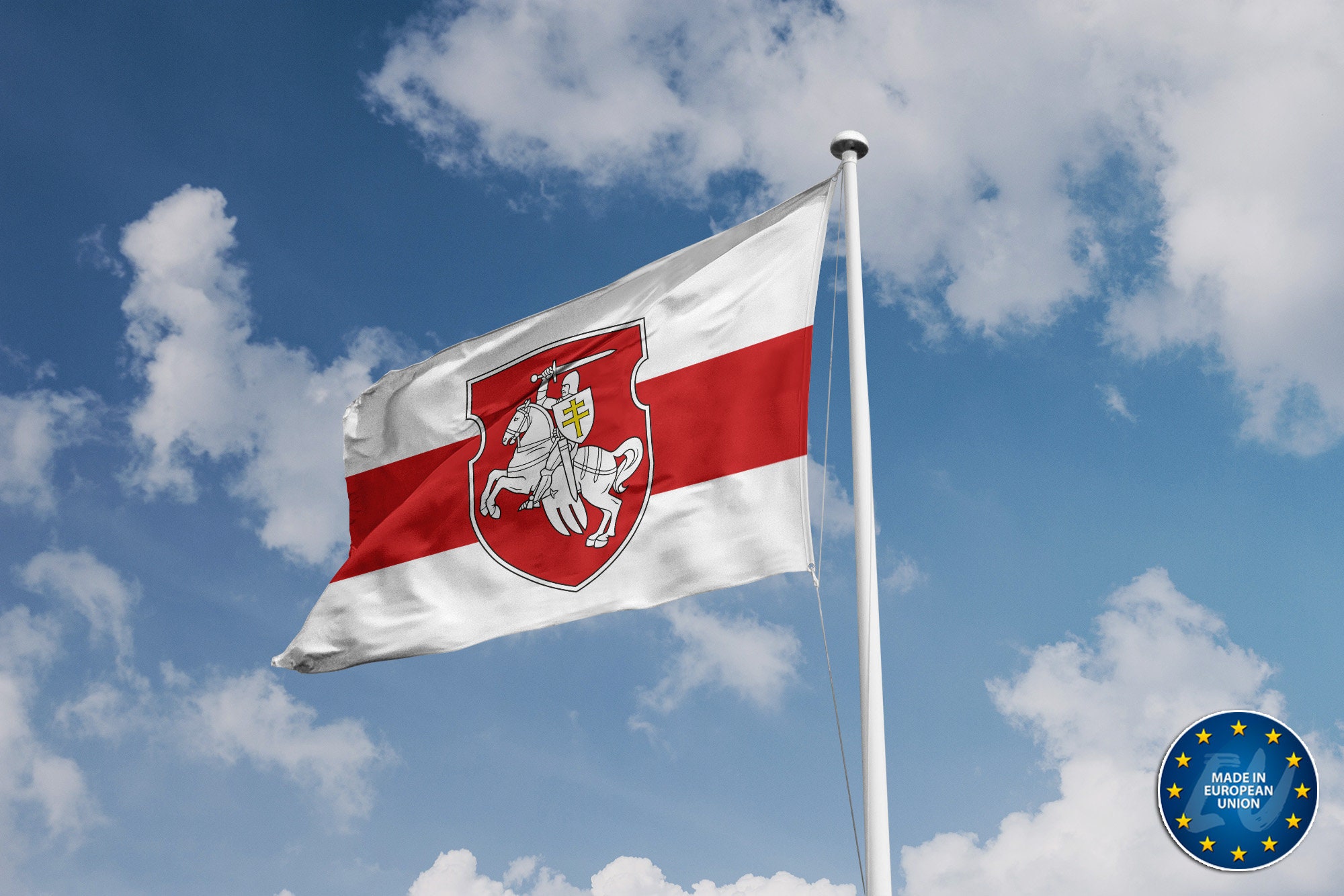 Historical Belarus the Pahonia Flag II Unique Print 3x5 Ft / - Etsy