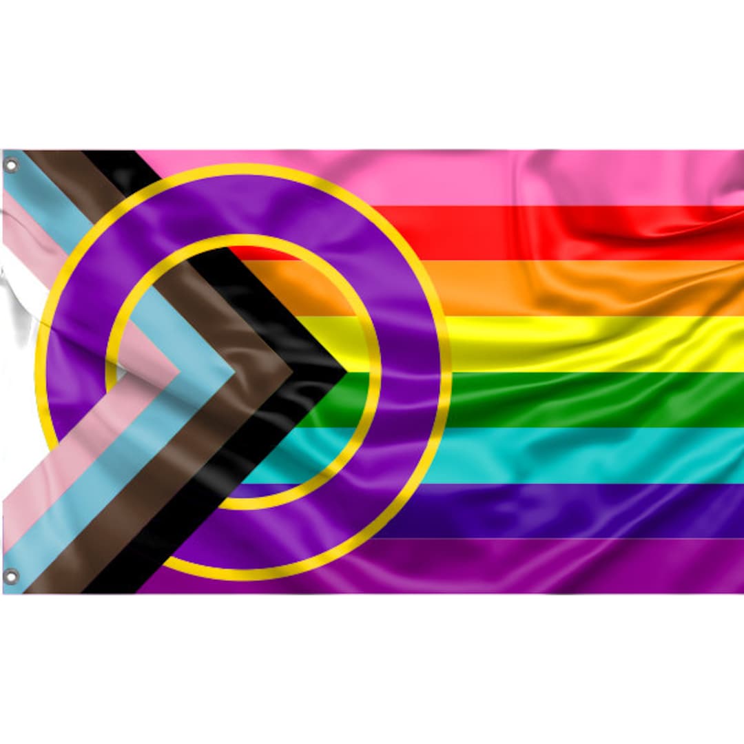 Inclusive Progressive Pride Flag Unique Design Print High Quality ...