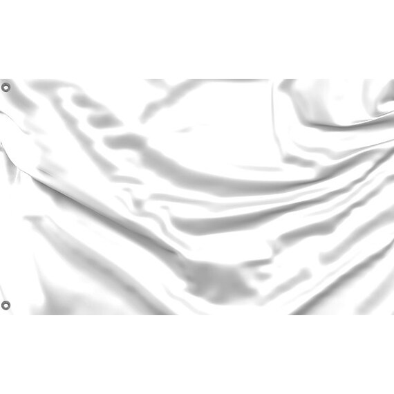 Plain White Flag Unique Design Print Hiqh Quality | Etsy