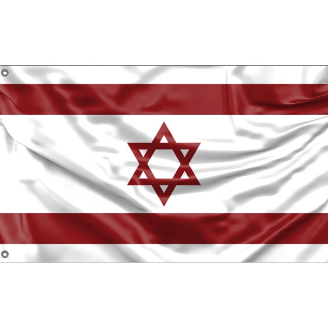 Red Flag of Israel Unique Design Print High Quality Materials Size 3x5 ...