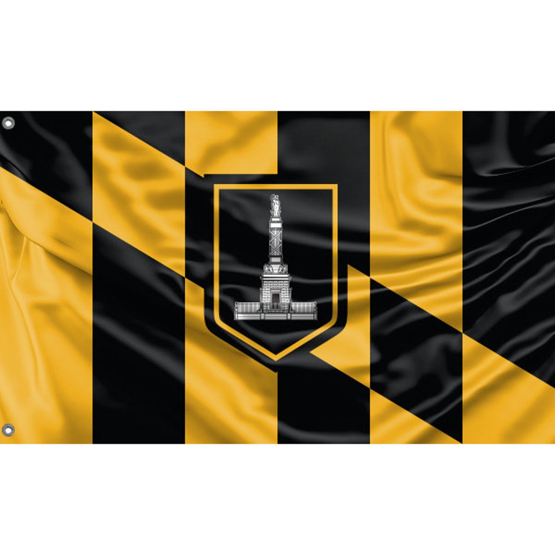 Baltimore City Flag Unique Print, 3x5 Ft / 90x150 Cm Size, EU Made - Etsy