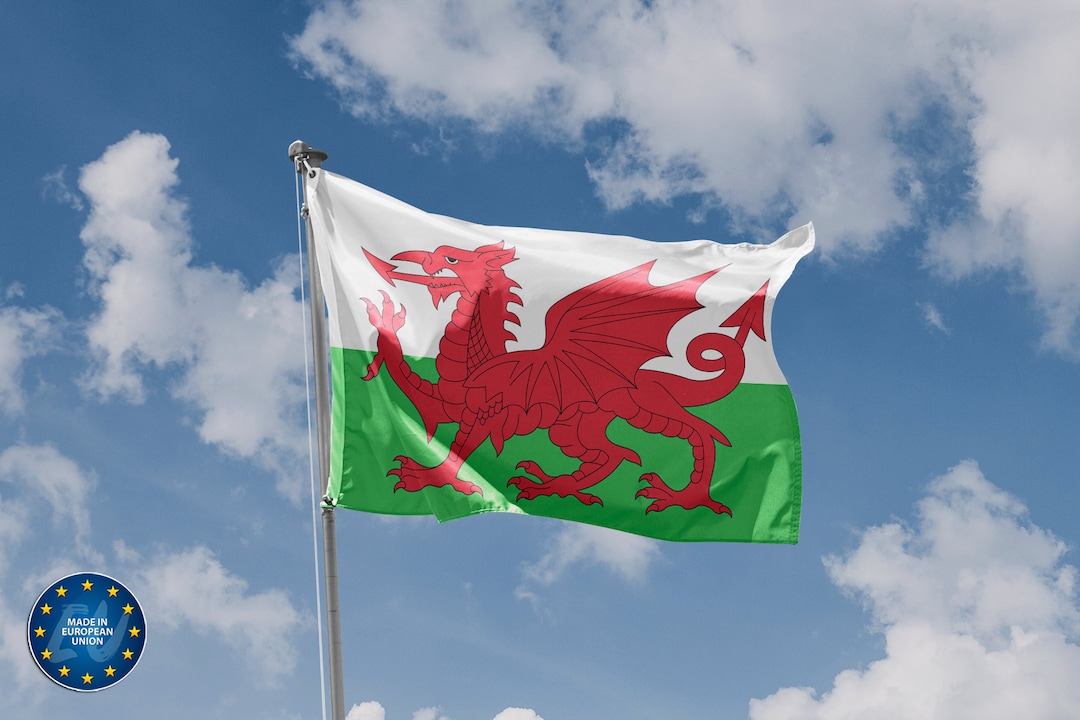 Wales Flag | Unique Design Print | High Quality Materials | Size - 3x5 ...
