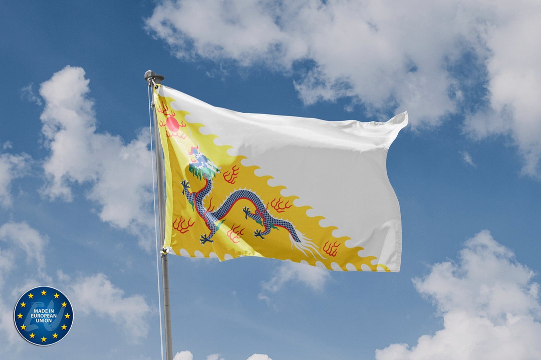 Standard Flag of the Qing Emperor, Unique Print, 3x5 Ft / 90x150 Cm ...