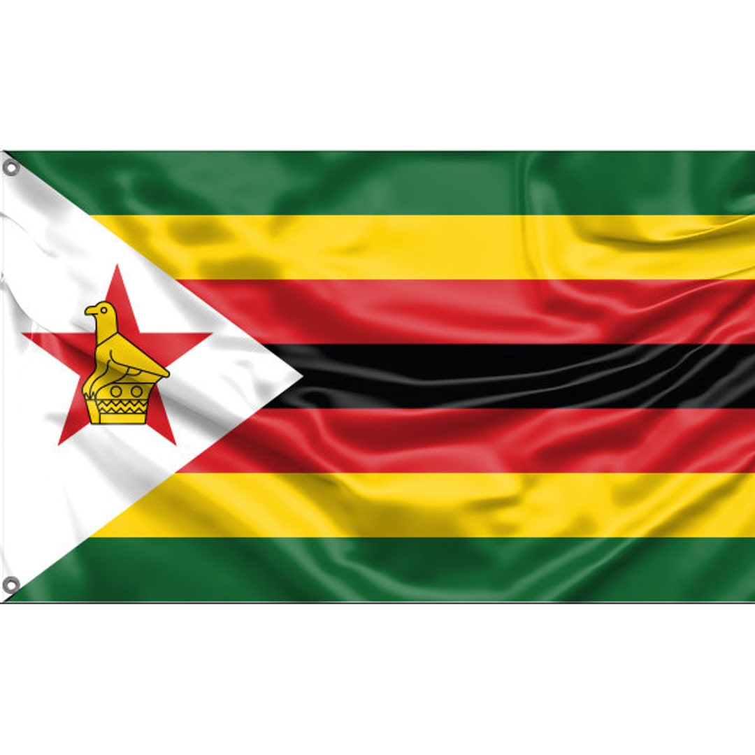 Flag of Zimbabwe Unique Design Print High Quality - Etsy