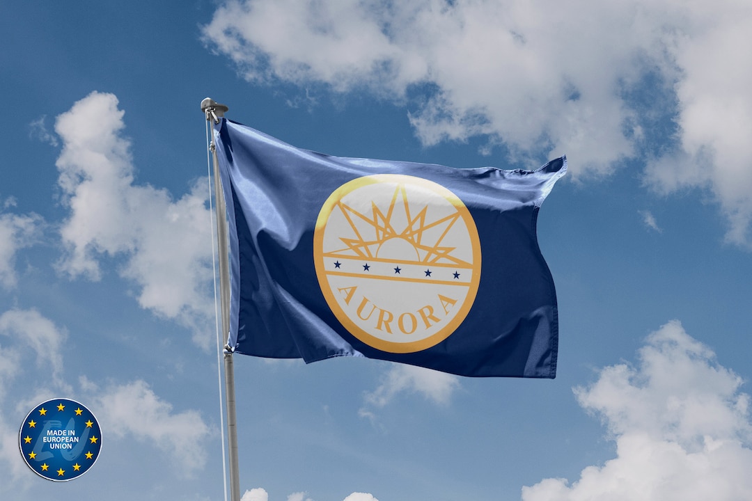 Aurora Flag, Colorado USA Unique Design Print Hiqh Quality Materials 5 Sizes Made in EU - Etsy