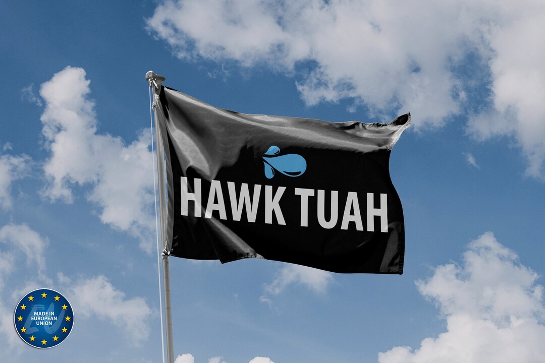 Hawk Tuah II Flag | Unique Design Print | High Quality Materials | 5 ...