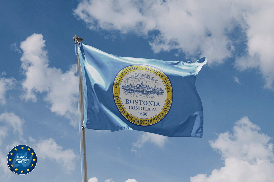 Boston City Flag | Unique Design Print | High Quality Materials | Size ...