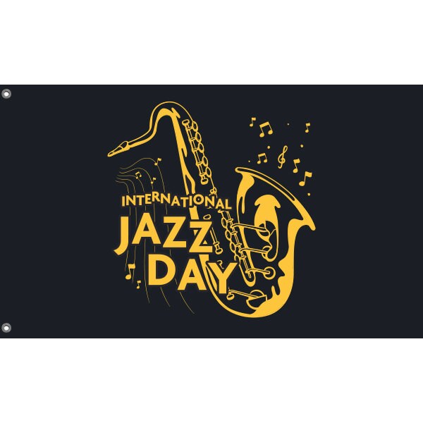 International Jazz Day Flag Unique Design Print Hiqh - Etsy
