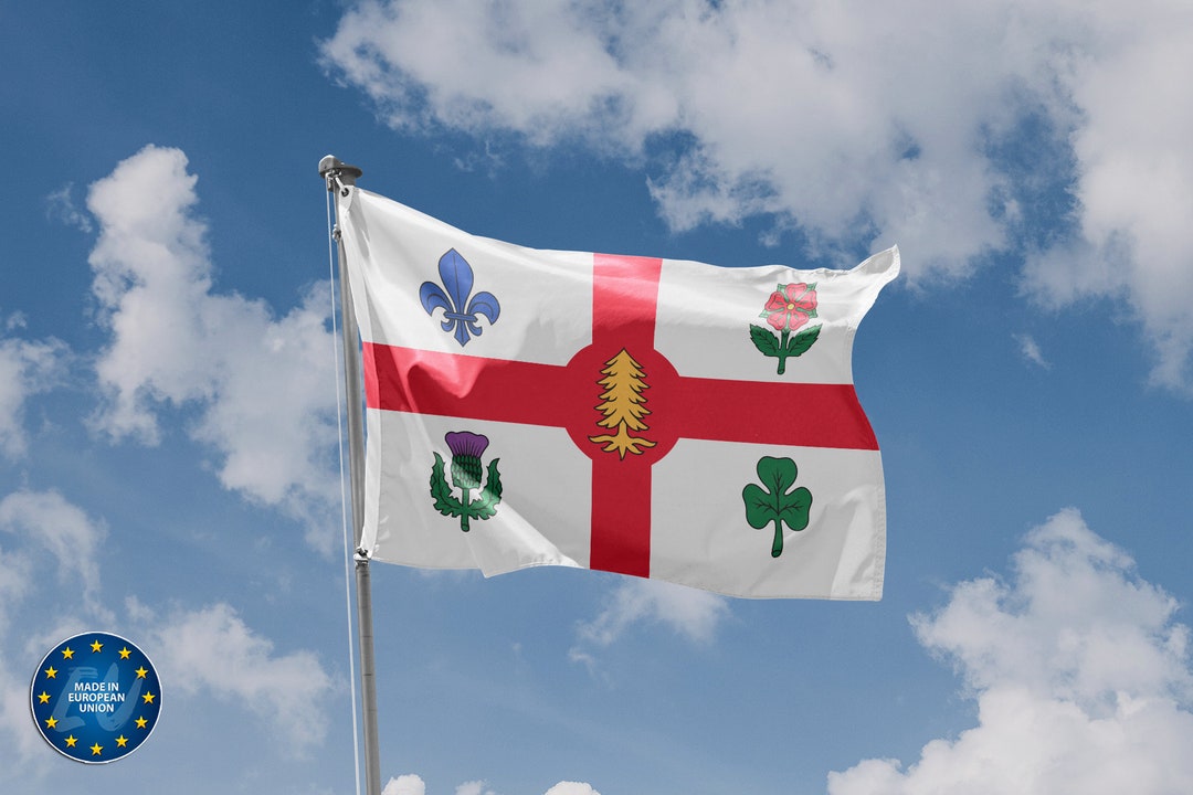 Flag of Montreal, Quebec, Canada | Unique Design Print | High Quality ...