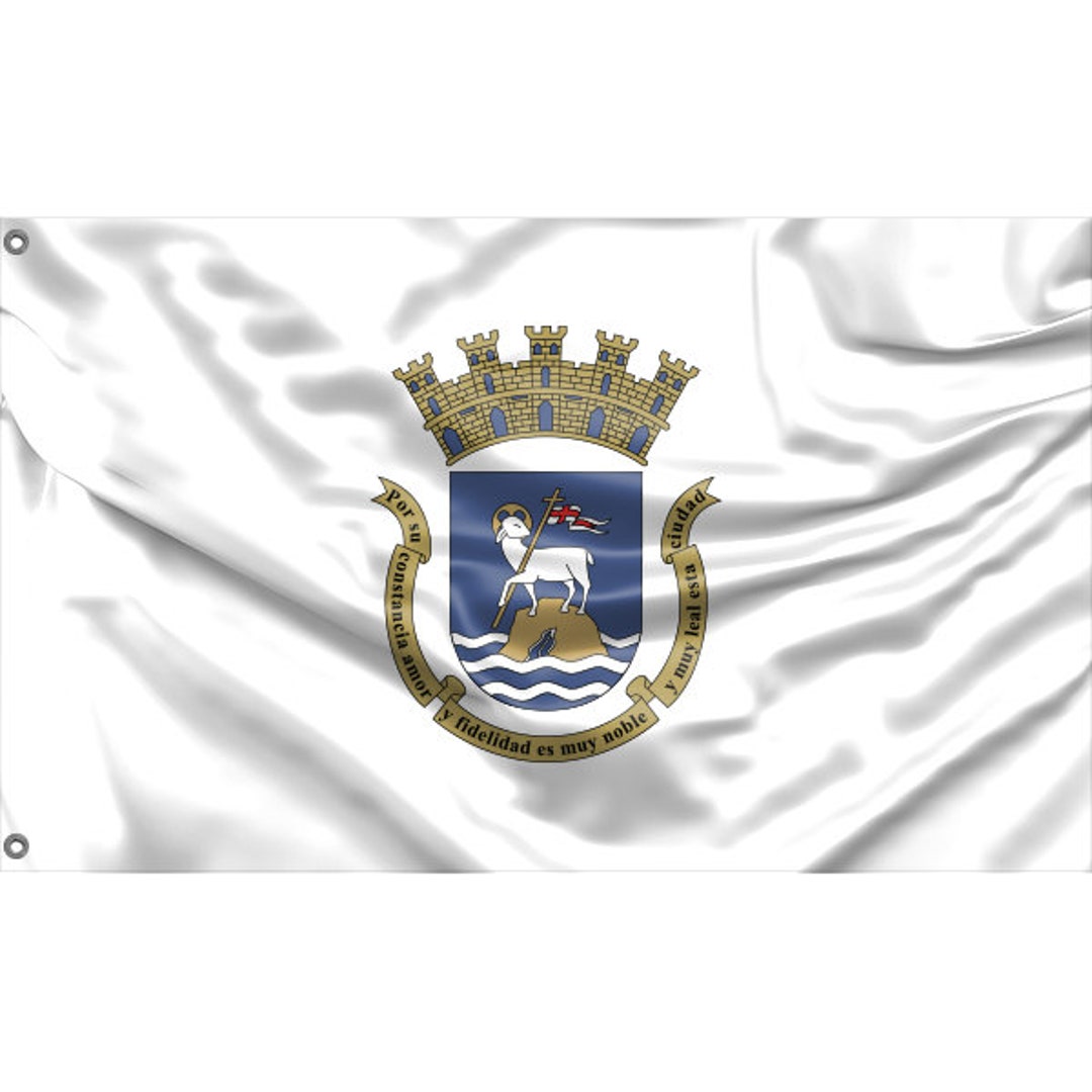 San Juan, Puerto Rico Flag Unique Print, 3x5 Ft / 90x150 Cm Size, EU ...