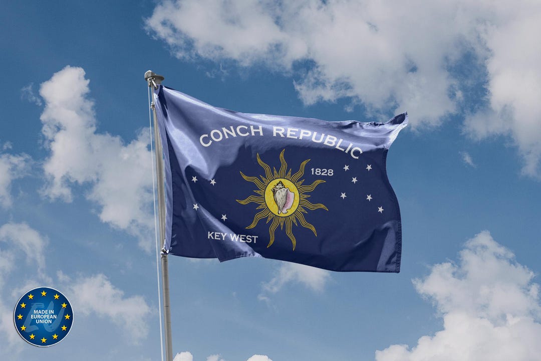 Key West Flag, Florida USA | Unique Design Print | Hiqh Quality ...