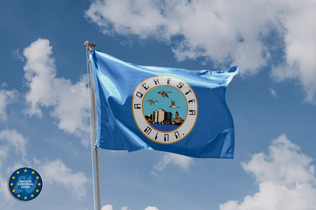 Rochester Flag, Minnesota USA | Unique Design Print | Hiqh Quality ...