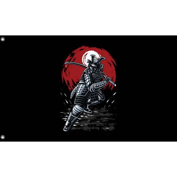 Samurai Warrior Flag Unique Design Print High Quality - Etsy