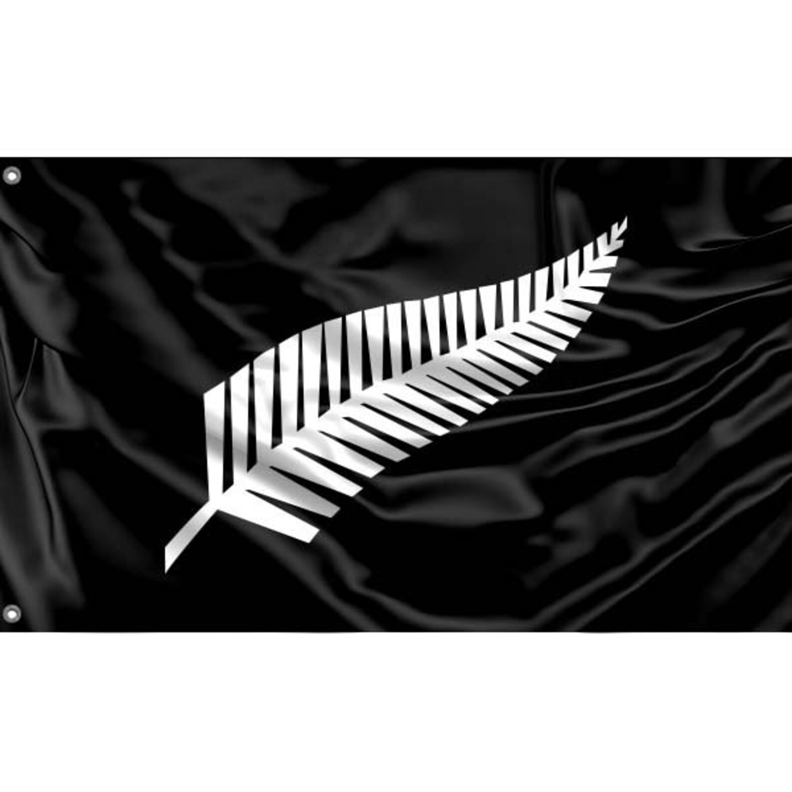 Silver Fern, Unofficial New Zealand Flag | Unique Design Print | High ...