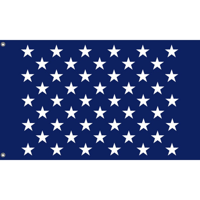 US Naval Jack Flag Unique Design Print Hiqh Quality | Etsy