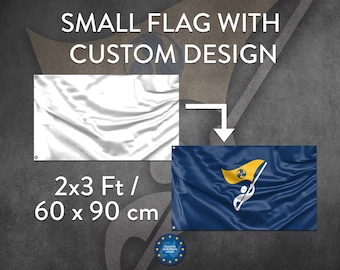 Custom Made Table Flag With Stand With Your Design | Unique Design ...