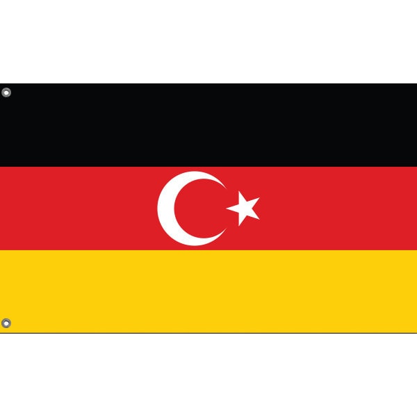 German Turks Flag Unique Design Print High Quality - Etsy