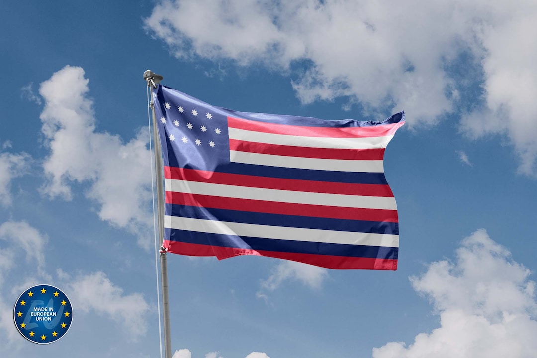 Historical Serapis Flag, John Paul Jones Flag | Unique Design Print ...