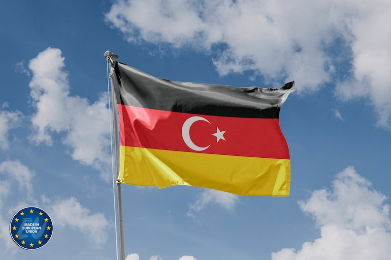 German Turks Flag | Unique Design Print | High Quality Materials | 5 ...