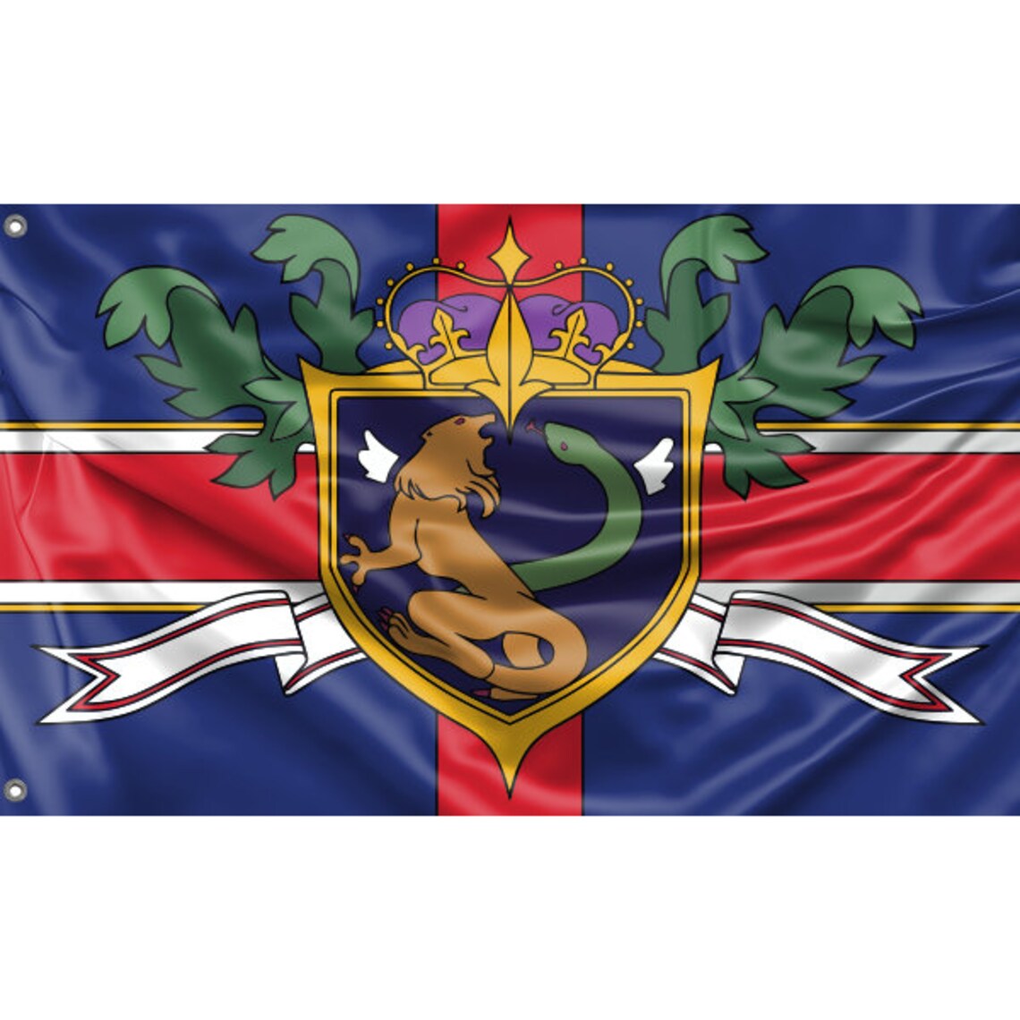 Holy Britannian Empire Flag Unique Design Print High - Etsy