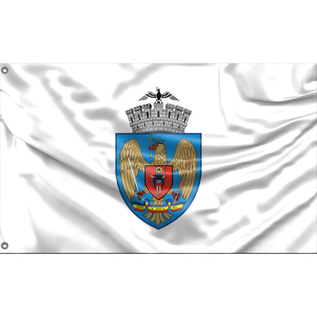 Flag of Bucharest, Romania Unique Design Print High Quality Materials ...