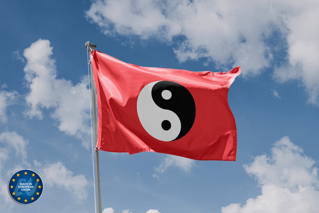Yin Yang Sing Flag | Unique Design Print | Hiqh Quality Materials | 5 ...