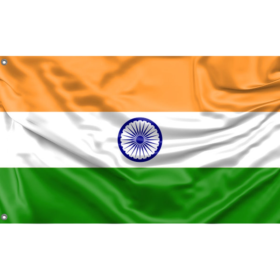 Flag of India Unique Design Print High Quality Materials 5 Sizes Made ...
