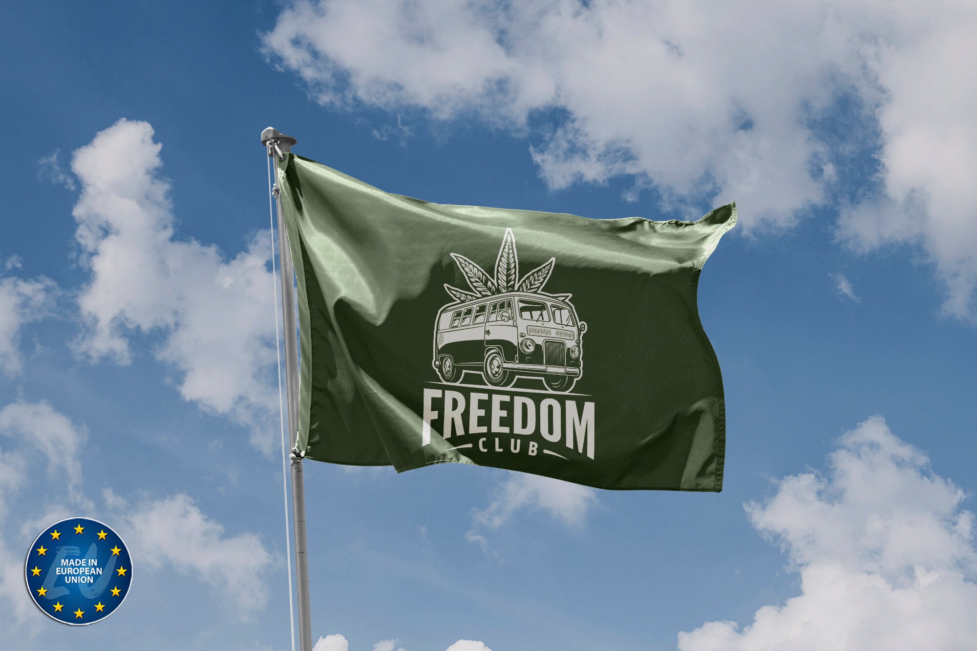 Weed Freedom Club Flag | Unique Design Print | Hiqh Quality Materials ...