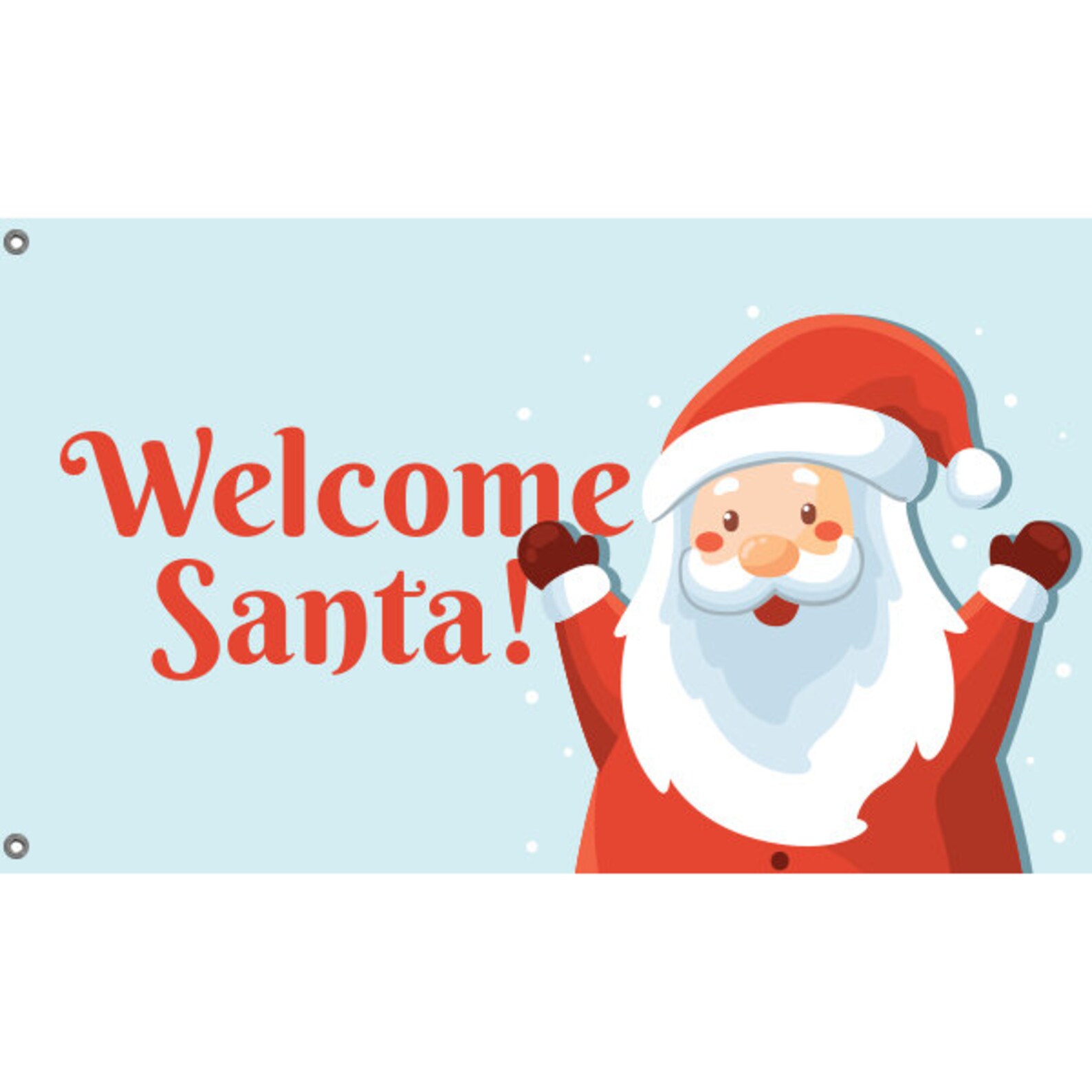 Welcome Santa Flag | Unique Design Print | High Quality Materials ...