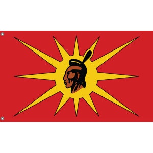 Historical Mohawk Warrior Society Flag | Unique Design Print | High ...
