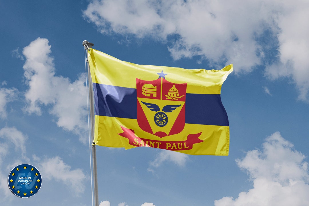 Flag of St. Paul, Minnesota, Unique Print, 3x5 Ft / 90x150 Cm Size, EU ...