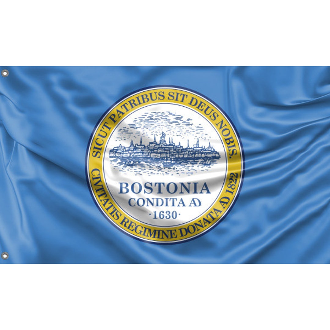 Boston City Flag Unique Design Print High Quality - Etsy
