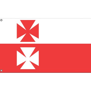 Elblag Flag, Poland Unique Design Print High Quality Materials Size 3x5 ...