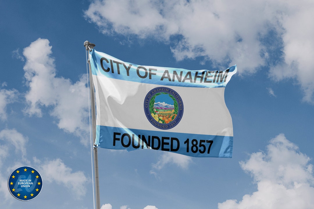 Anaheim, California USA Flag | Unique Print, 3x5 Ft / 90x150 Cm Size ...