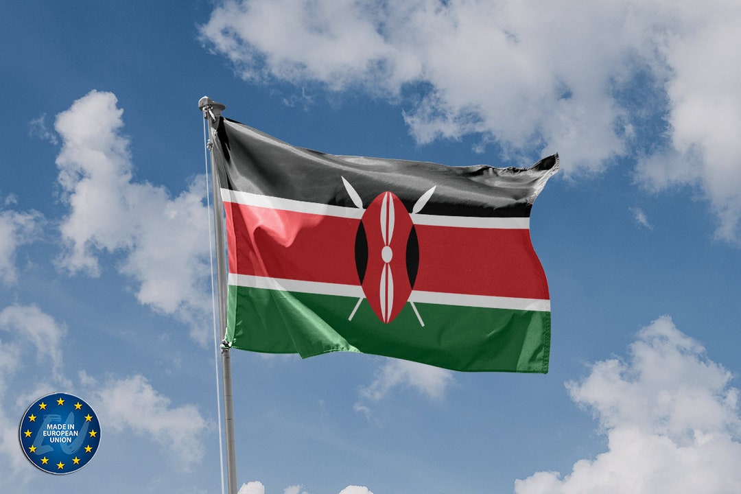 Flag of Kenya | Unique Design Print | High Quality Materials | 5 Sizes ...